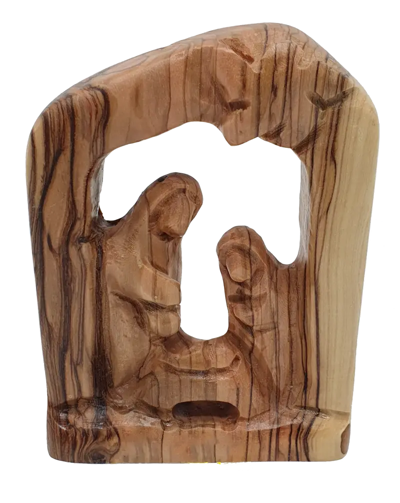 Holy Family Wooden Figurine of Nativity Set | Olive Wood Holy Family ...