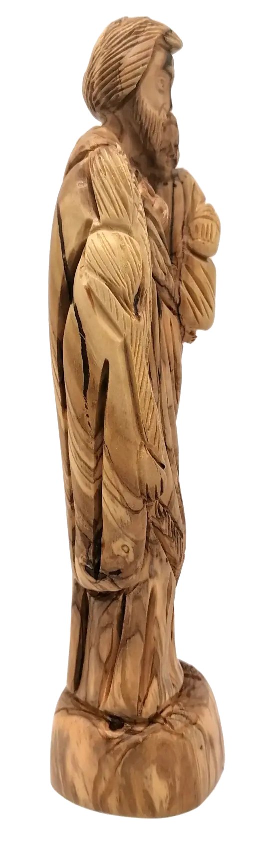 Handcrafted Olive Wood Saint Joseph with Baby Jesus Statue - Made in ...